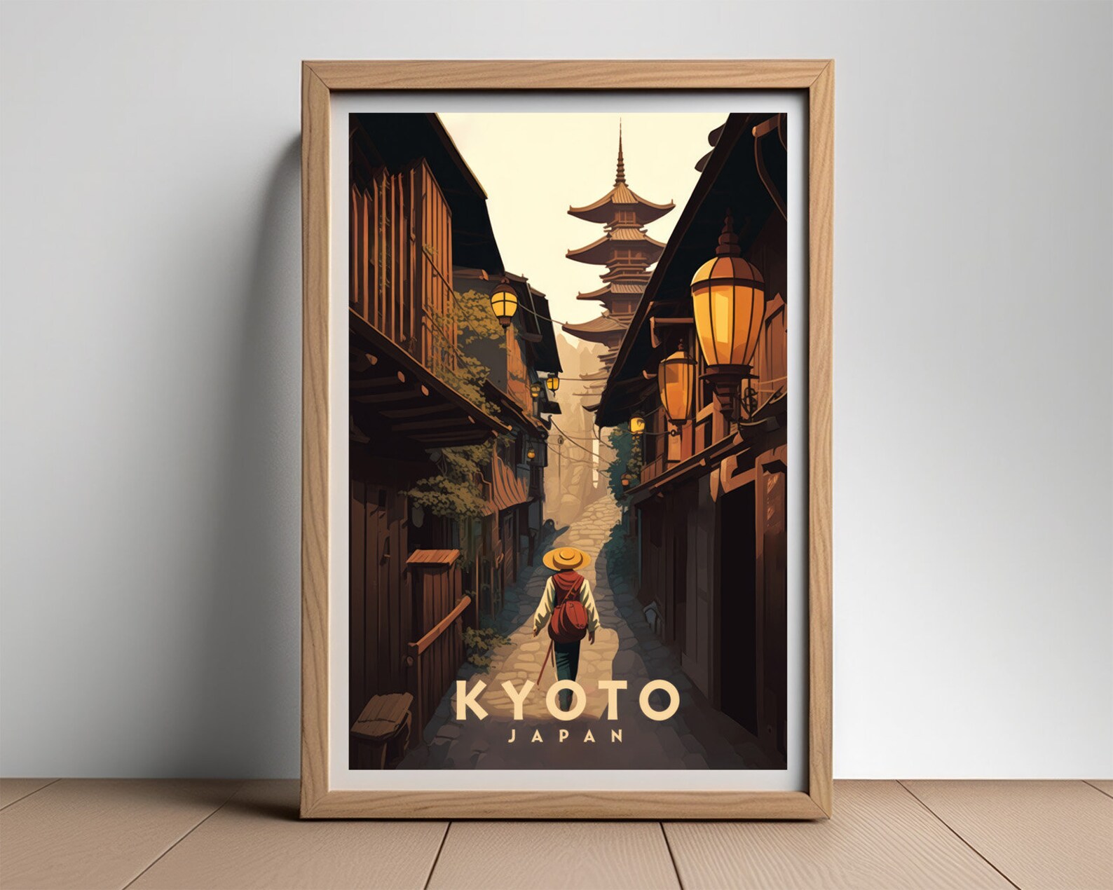 Kyoto Japan Travel Poster,kyoto Japan Wall Art Print,kyoto Japan ...