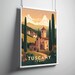 Tuscany Italy Travel Poster,tuscany Italy Wall Art Print,tuscany Italy ...