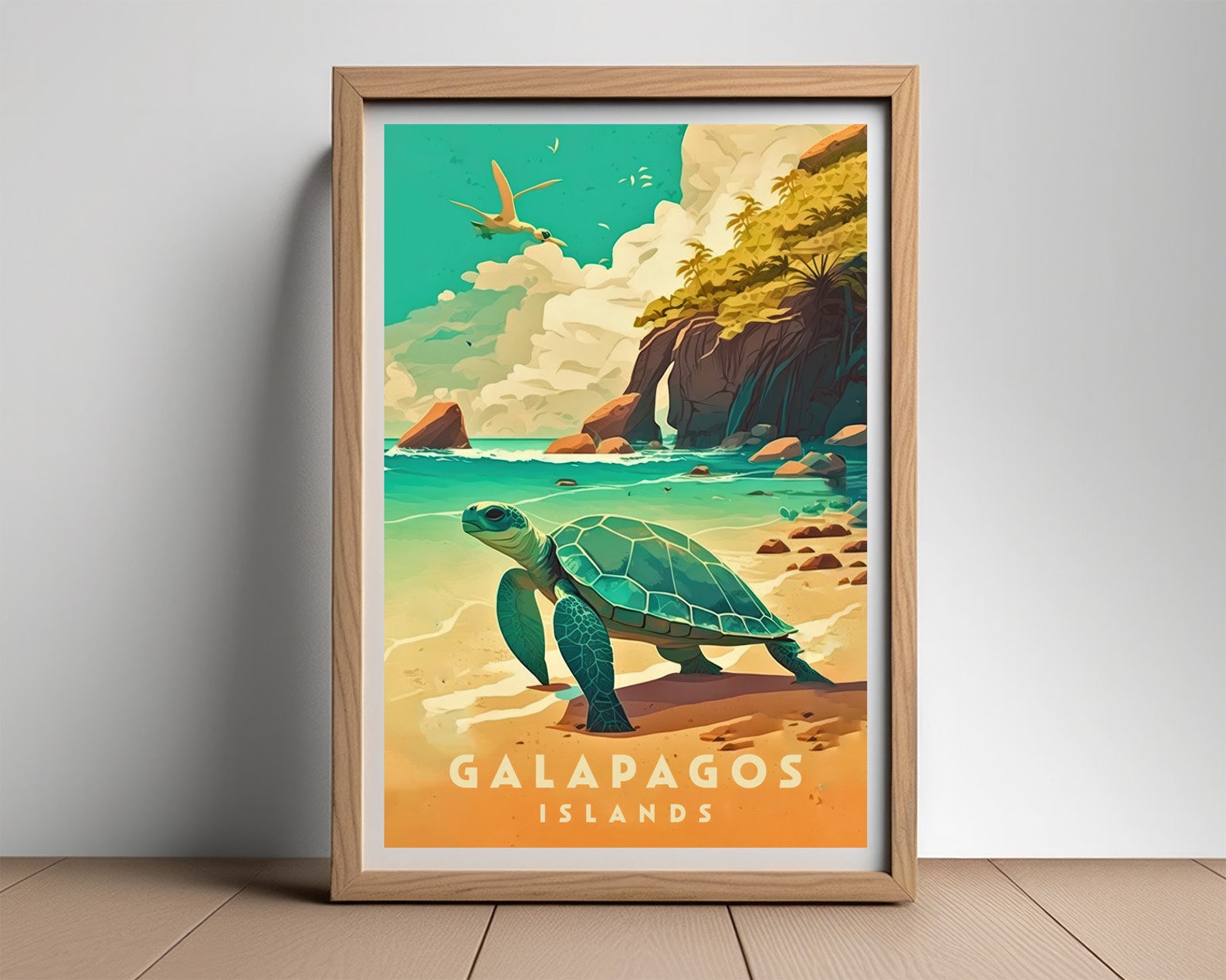 Galapagos Island Ecuador Travel Poster,galapagos Island Ecuador Wall ...