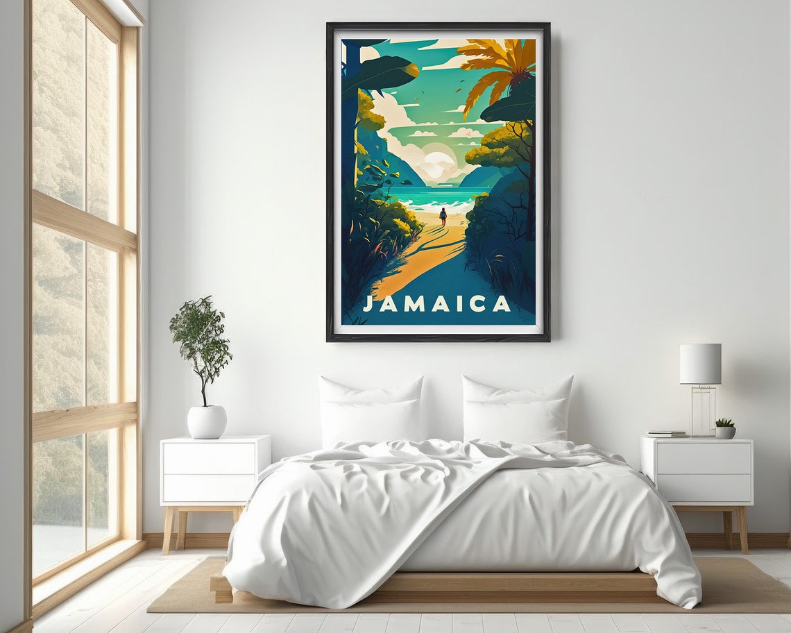 Jamaica Travel Poster,jamaica Wall Art,jamaica Print,jamaica,jamaica ...