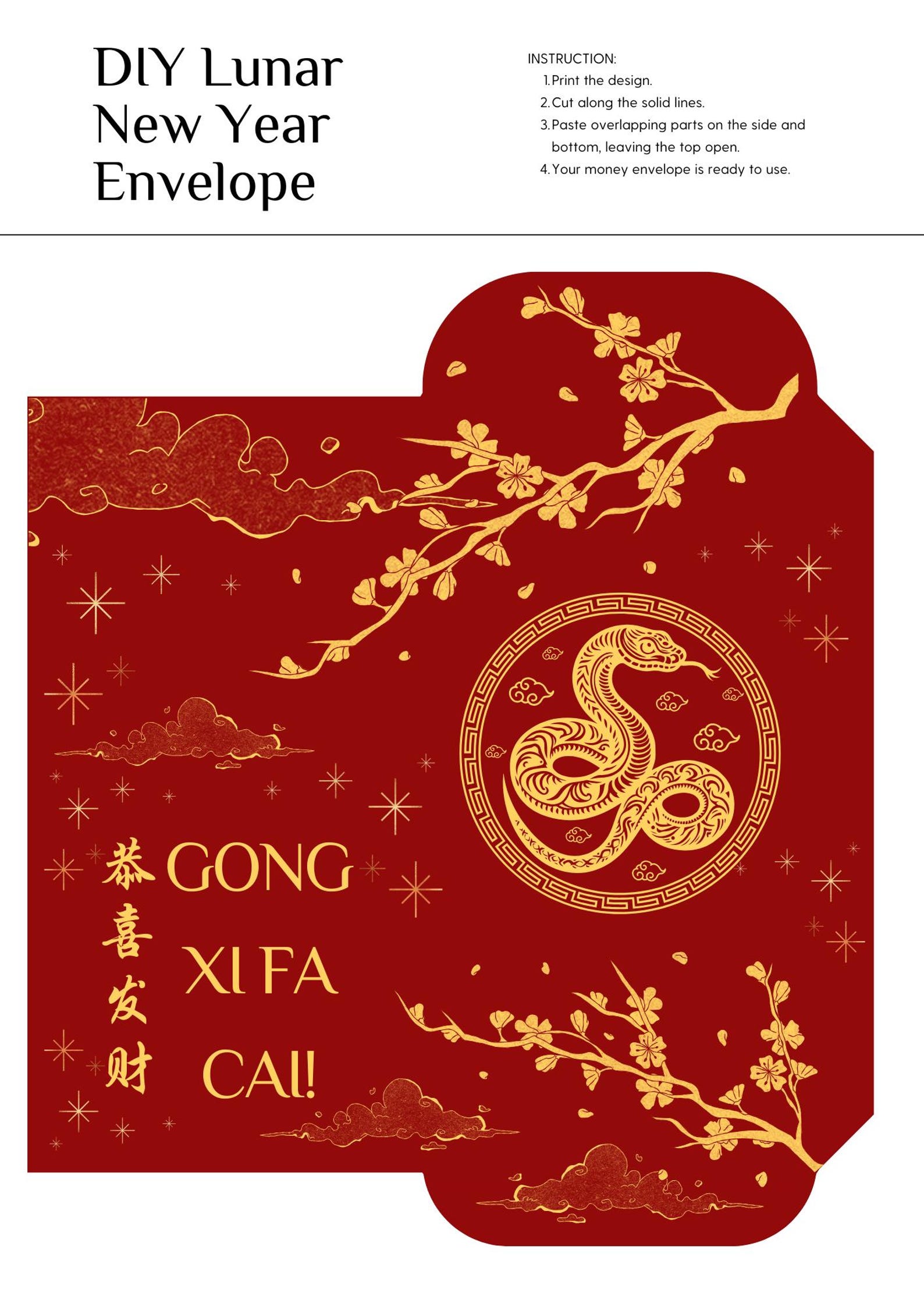 2025 Year of the Snake Red Envelope | Hong Bao | Ang Pao | Angbao ...