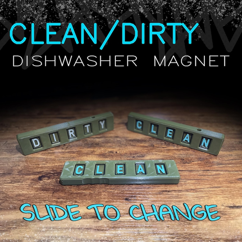 Dishwasher Magnet: Clean or Dirty? Stylish Kitchen Must-have! Mothers ...