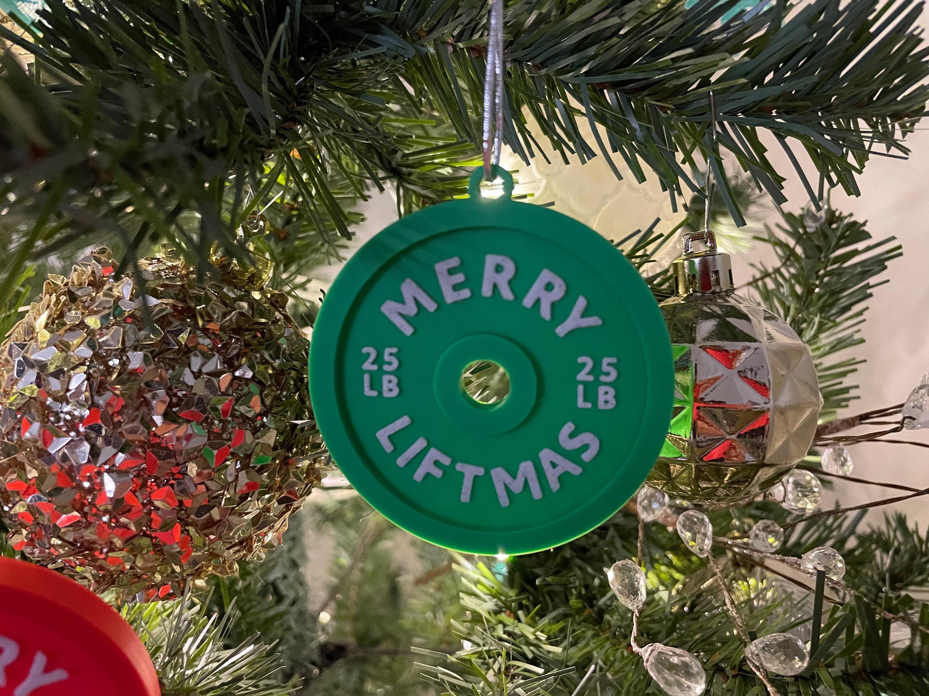 3D Merry Liftmas Christmas Tree Ornament! Great Stocking Stuffer Gift ...