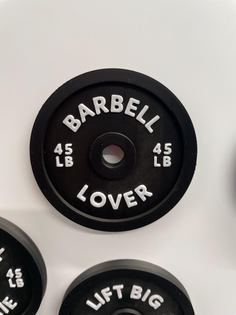 Barbell Weight Plate Magnets - Pefect Gift Idea for Gym Enthusiasts ...
