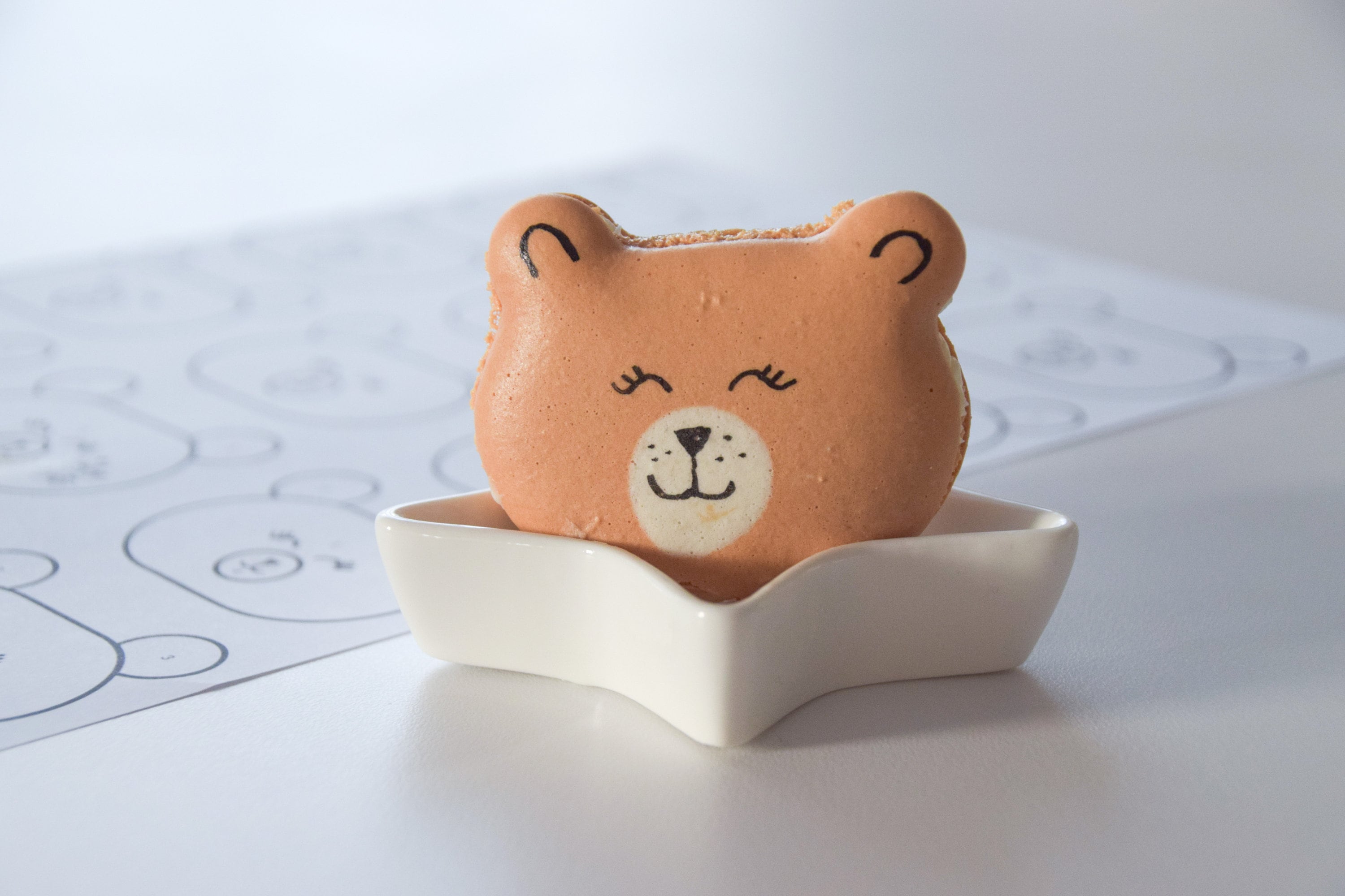 Bear Macaron Template Transfer Sheet - Etsy