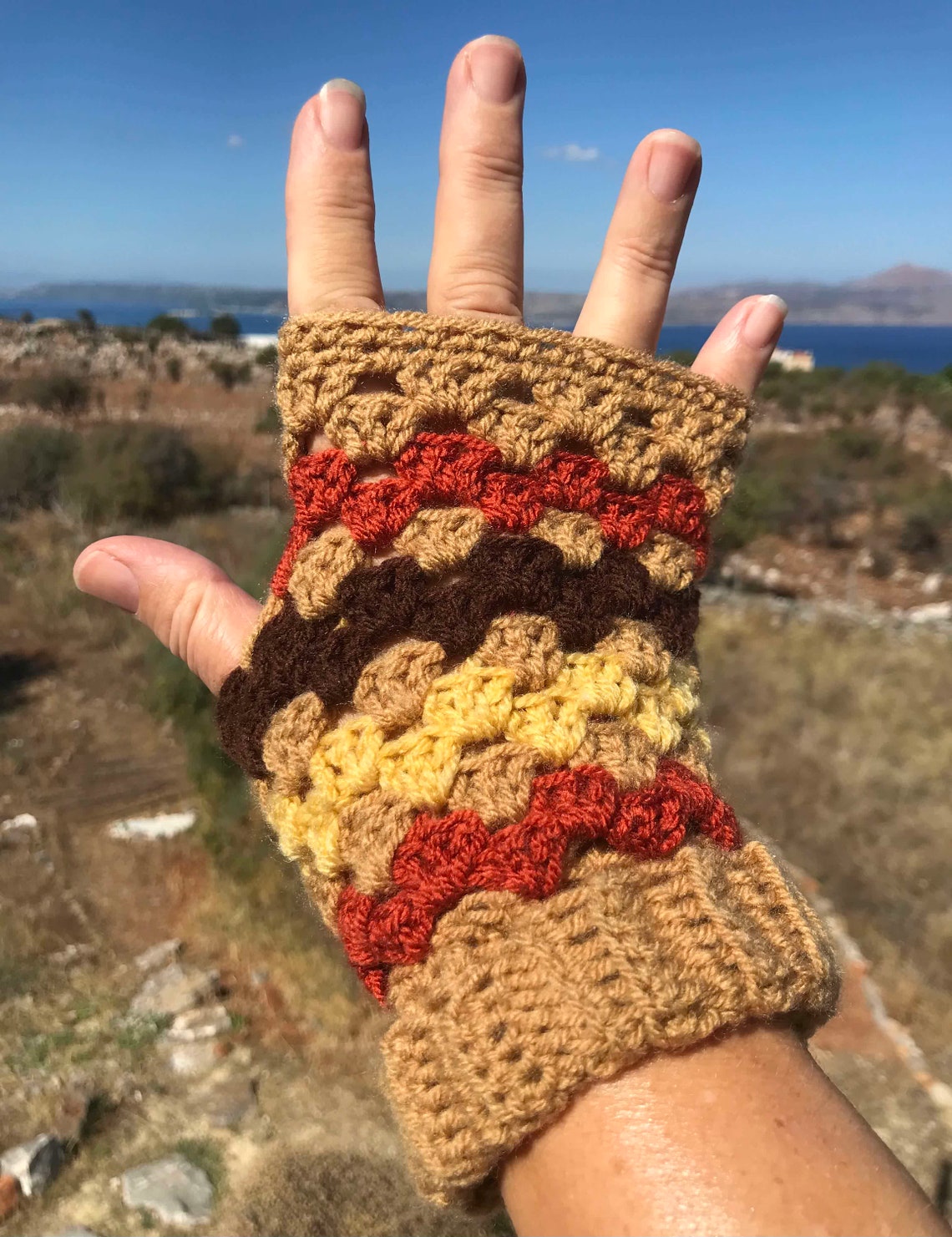 Wrist Warmer Crochet Pattern Fingerless Glove Pattern - Etsy
