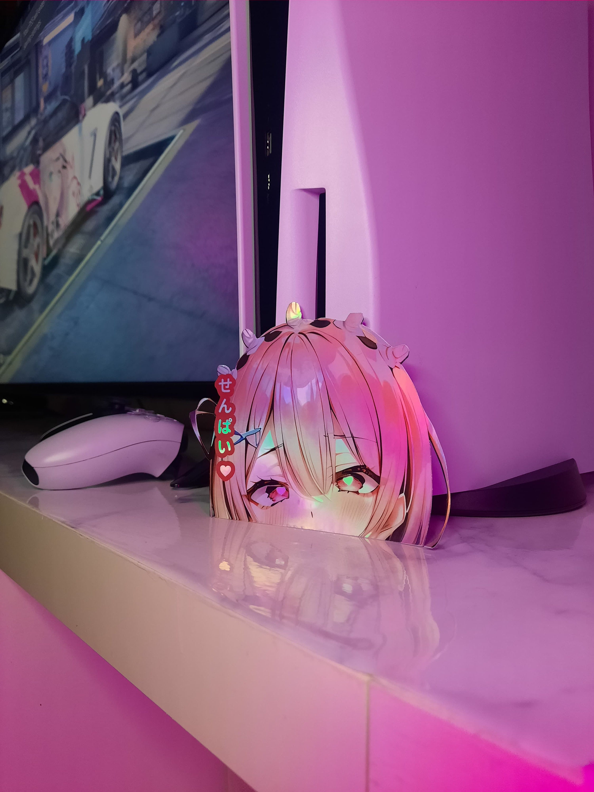 Sticker Ahegao Sticker Peerker Holographics Waterproof And Etsy