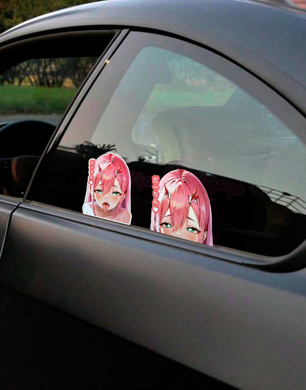 Anime Peeker Ahegao Anime Waifu Zero Two, Holographics, Waterproof and ...