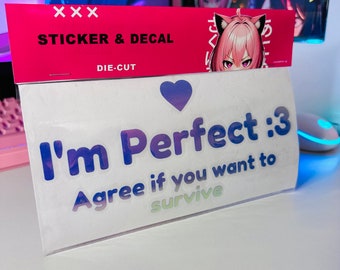 Sticker Ahegao Sticker Peerker Holographics Waterproof and - Etsy