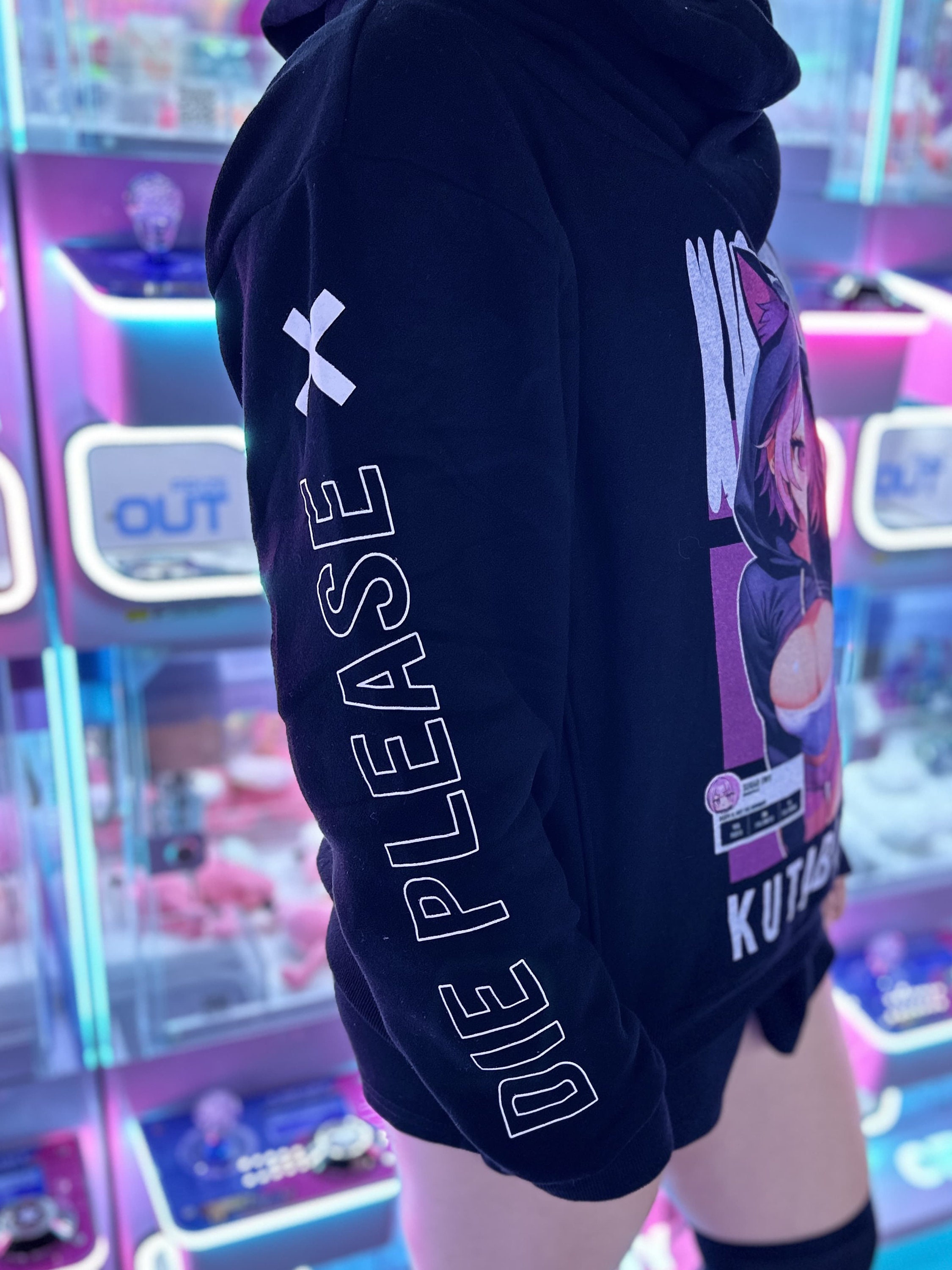 Sugarpop Kutabare Means Die Scarf Hoodie Waifu Hoodie - Etsy