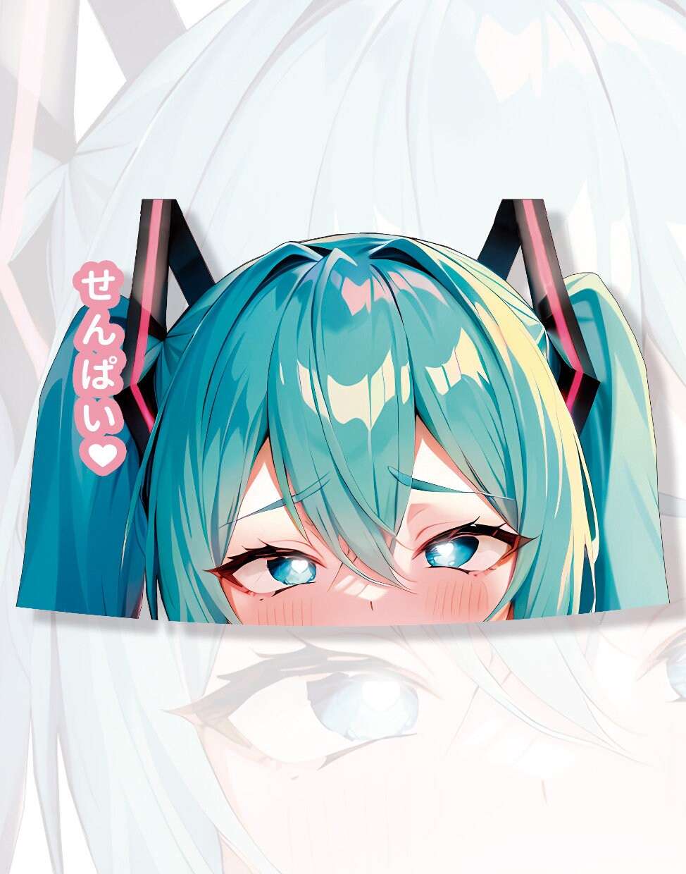 Sticker Ahegao Sticker Peeker Holographics Waterproof And Etsy