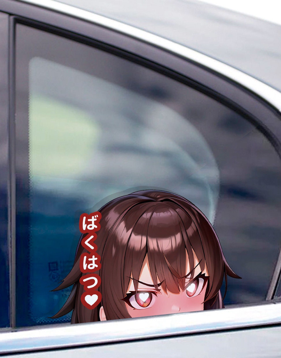 Konosuba Megumin Sticker Peeker, Holographics, Waterproof and ...