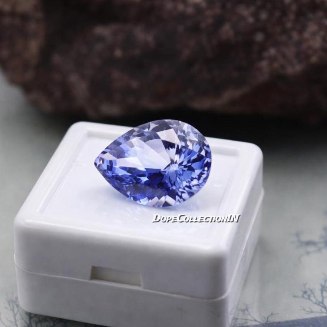 Elegant Light Blue Ceylon Sapphire 10.50 Ct | Natural Pear Cut Loose ...