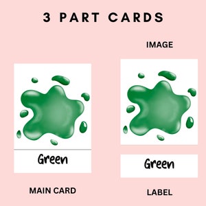 12 Childrens Colour Flashcards, PDF Printable, Kids Colour Cards ...