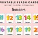 10 Children's Dinosaur Numbers Flashcards, Pre-school Counting Cards 11 ...
