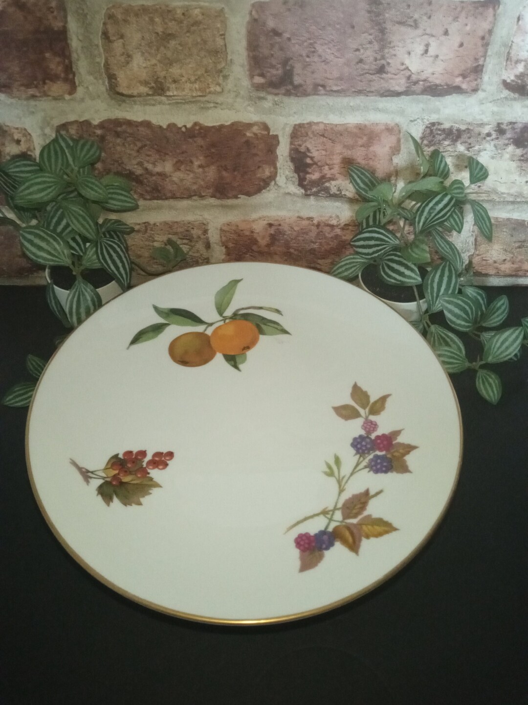 ROYAL WORCESTER 'evesham' Salad Plate, Excellent Condition, Porcelain ...