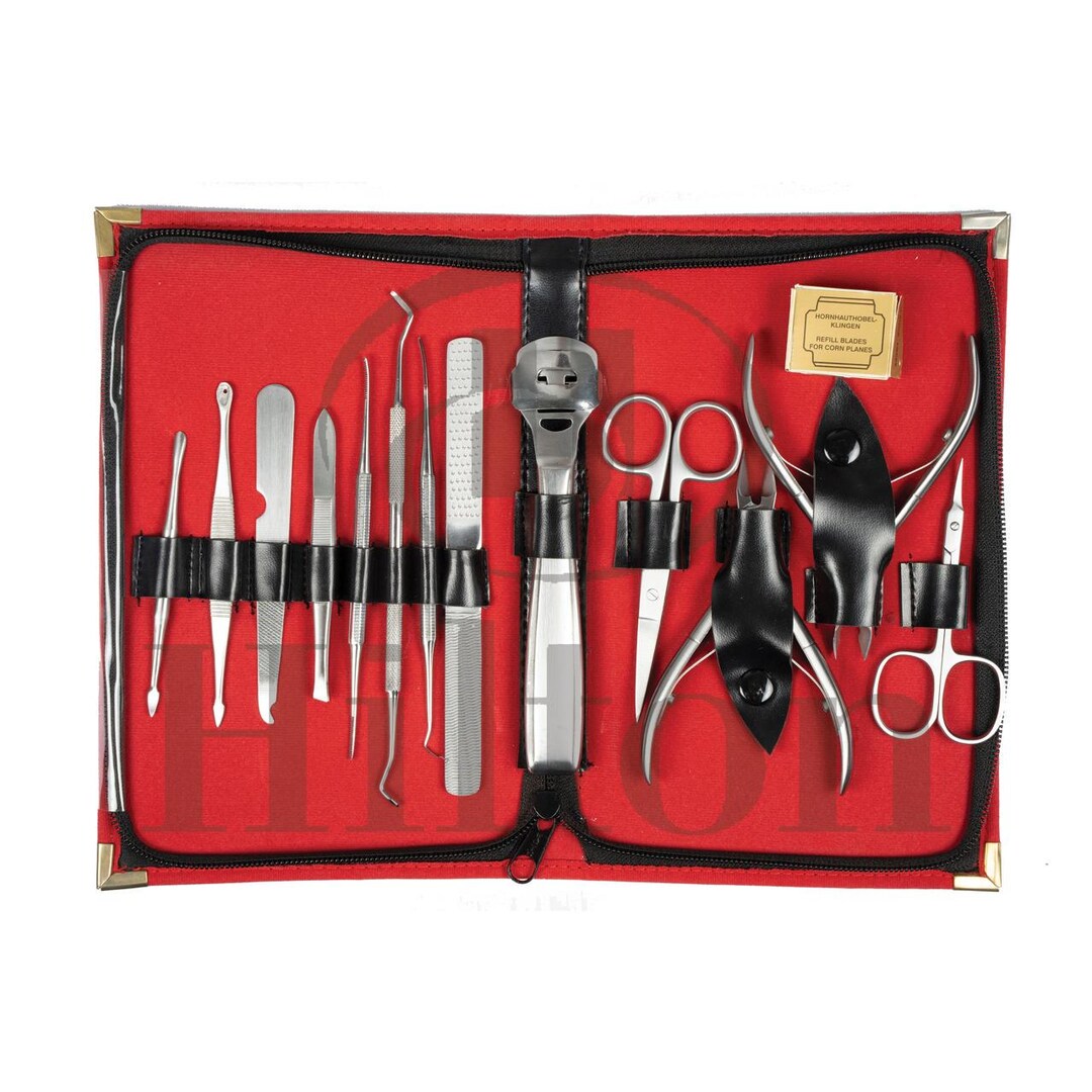 Professional Podiatry Kit Silver Tool Set Beauty Set All in One Kit ...