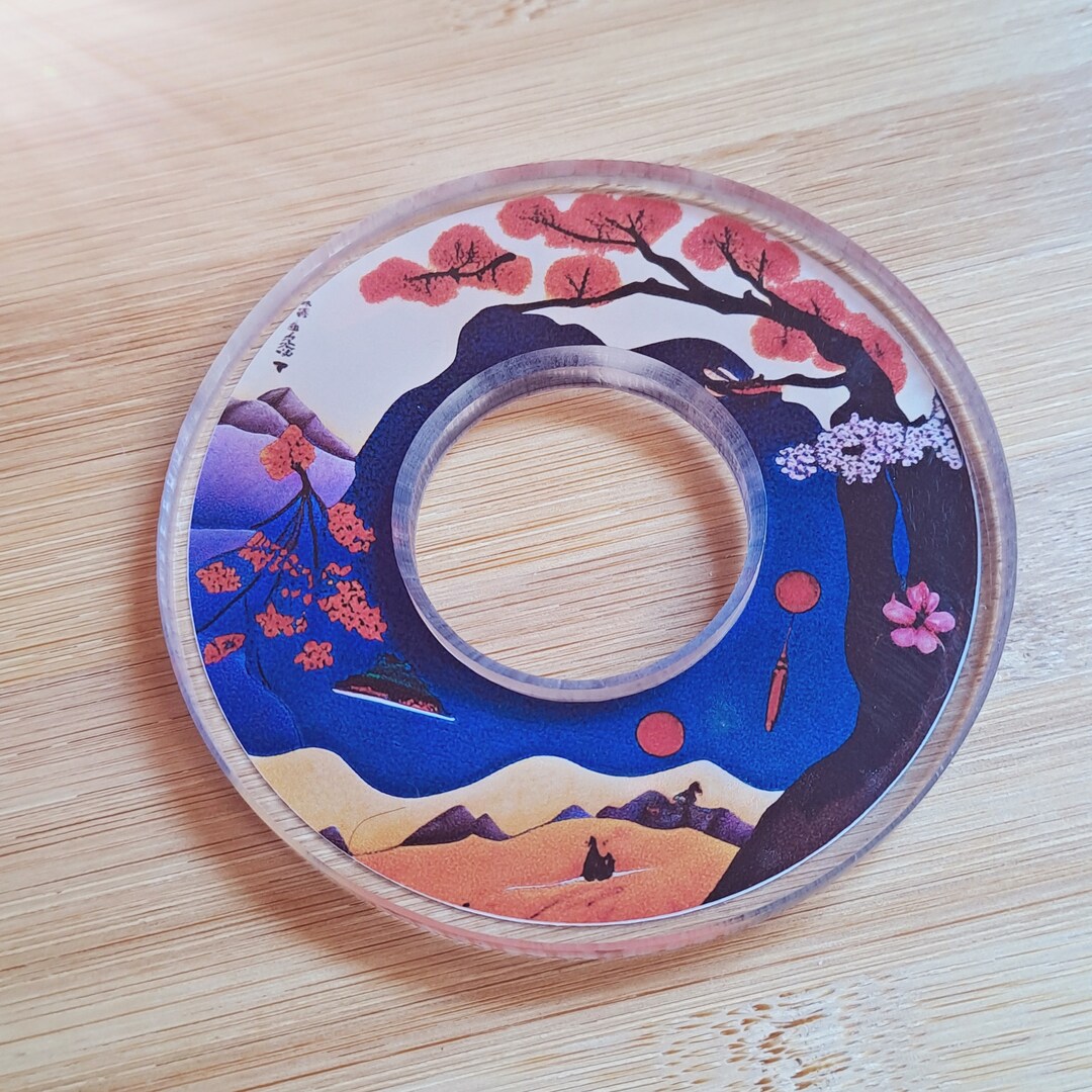 Ukiyo-e Inspired Handguard for Bamboo Sword Cherry Blossoms Protect and ...