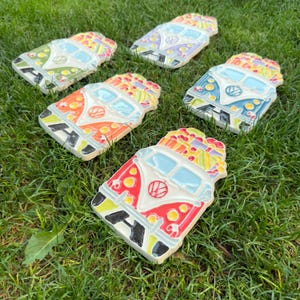 VW T1 Bus: Handmade Colorful Ceramic Mosaic Wall Decor - Etsy