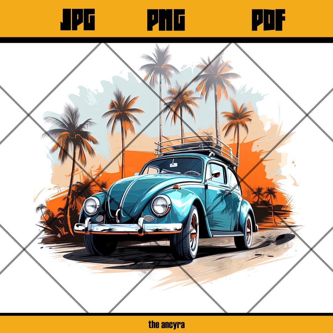 Classic Vw Beetle Design: Original Design File for Volkswagen Cups ...