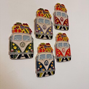 VW T1 Bus: Handmade Colorful Ceramic Mosaic Wall Decor - Etsy