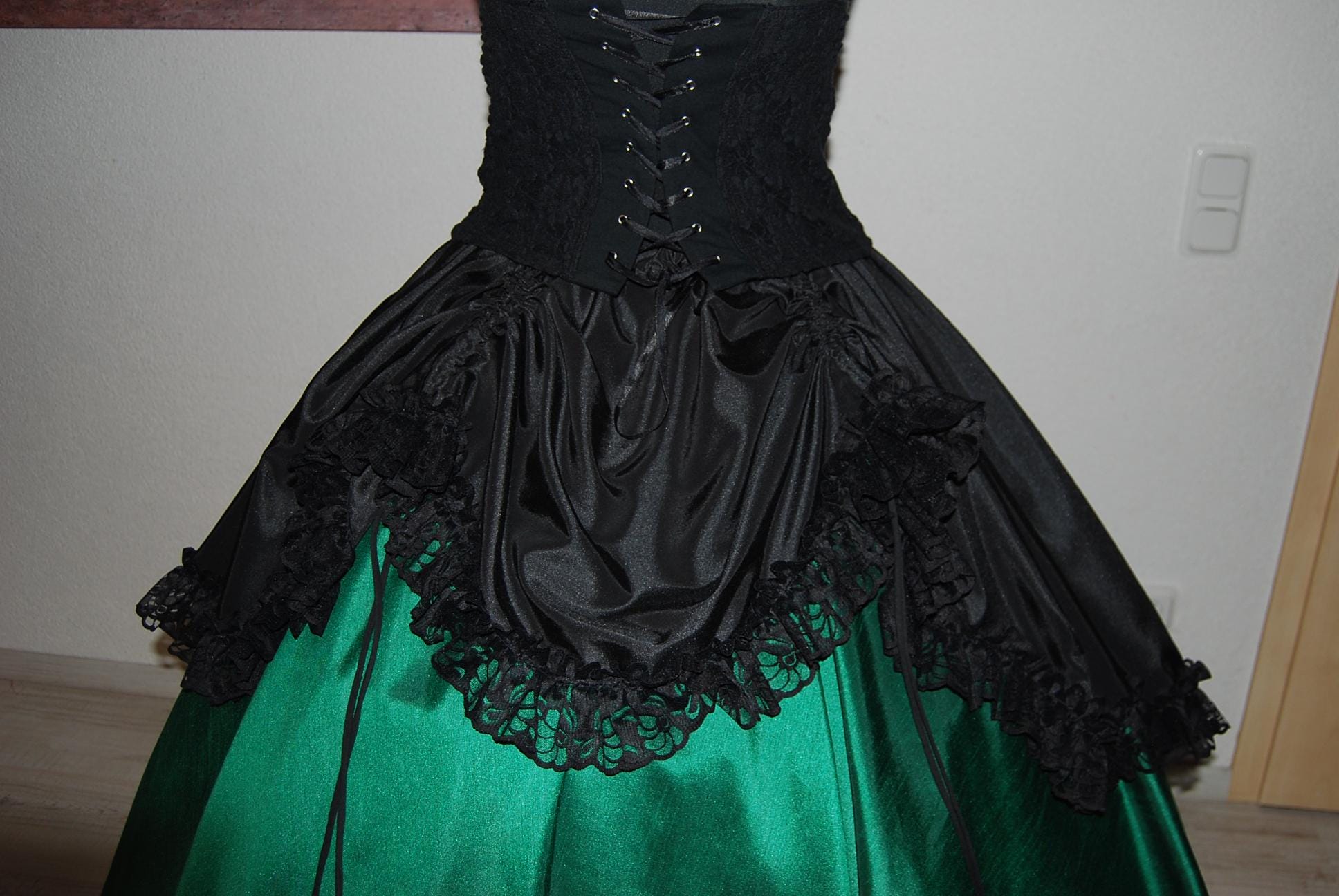Gothic Burlesque Steampunk Pirate Skirt Black Skirt Ball Party WGT ...