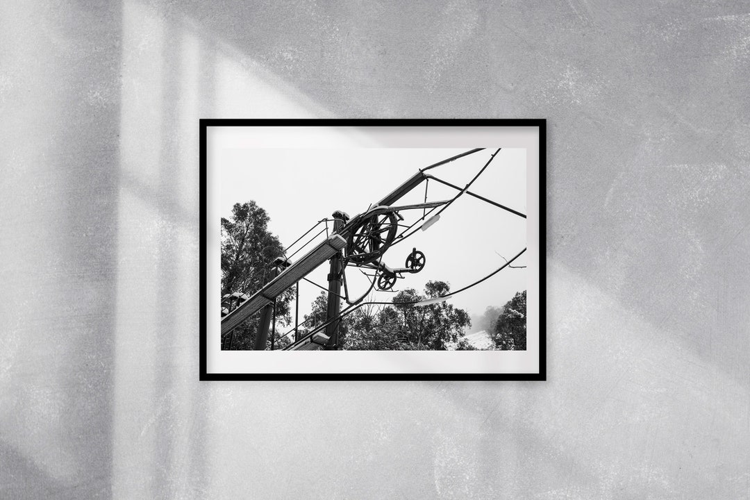 Rustic Ski Lift - Print | Photography Print | Snow | Chairlift ...