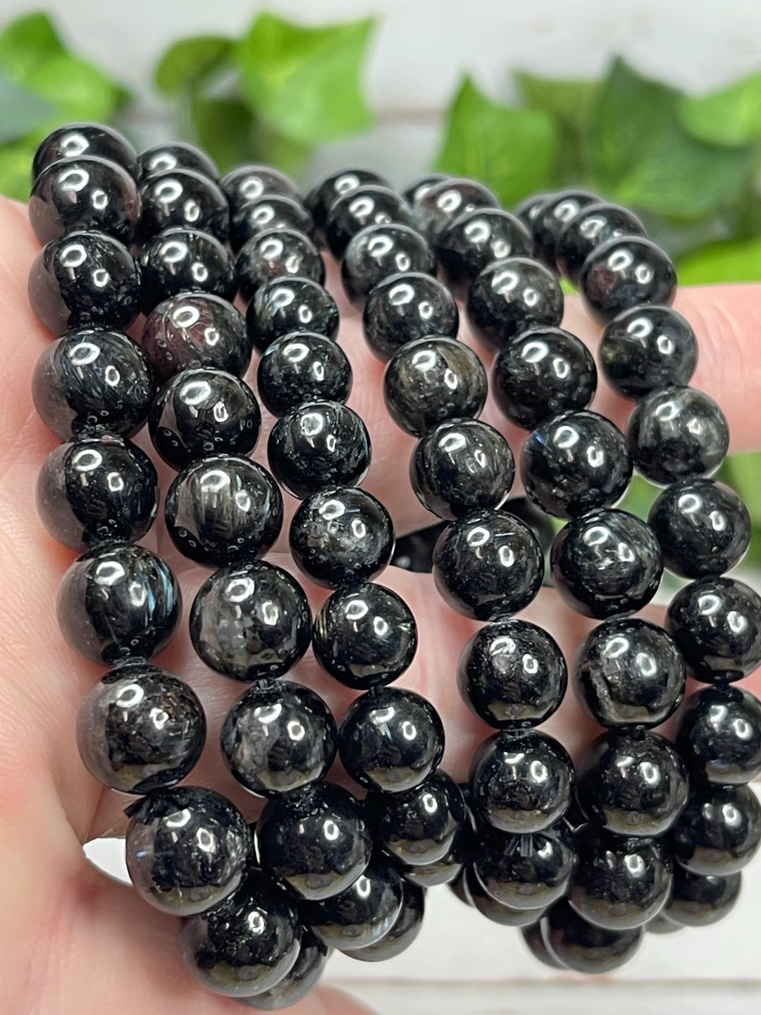 Astrophyllite Garnet Crystal Beaded Stacking Bracelet - Etsy