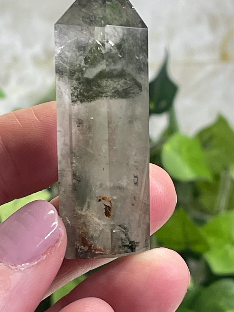 Garden Quartz Point – 1.0 Oz Polished Quartz Tower – 55mm Natural ...