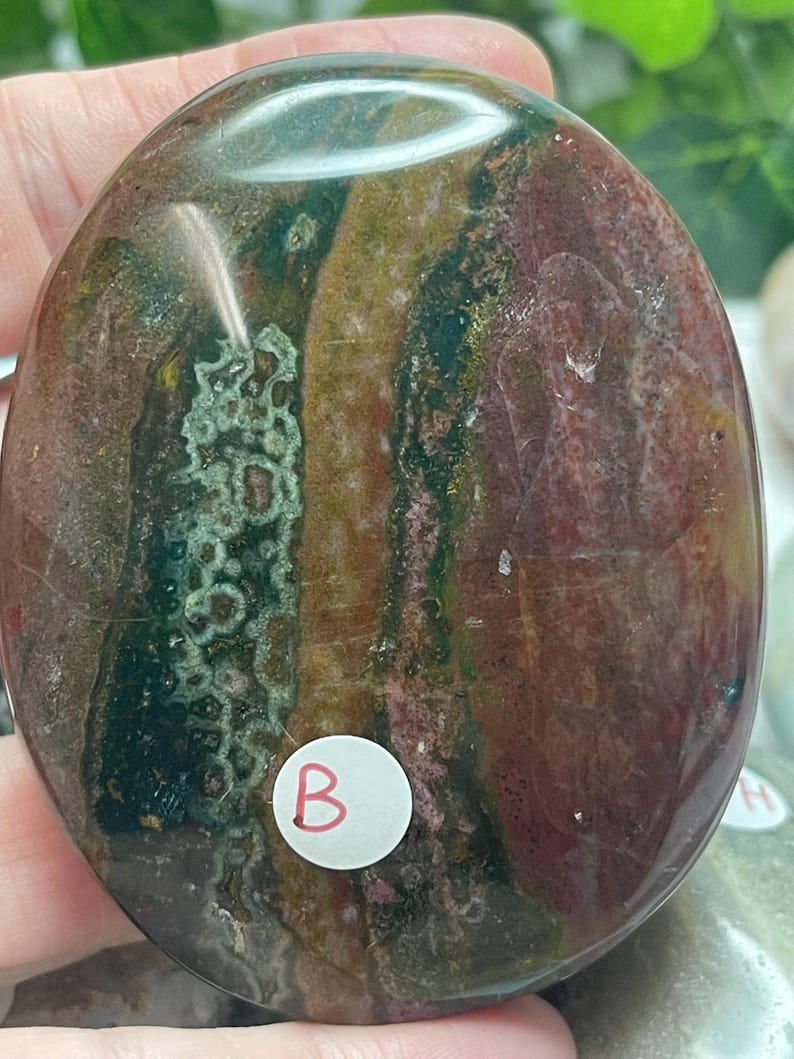 Sea Jasper Palm Stones – Choice of Stone - Etsy