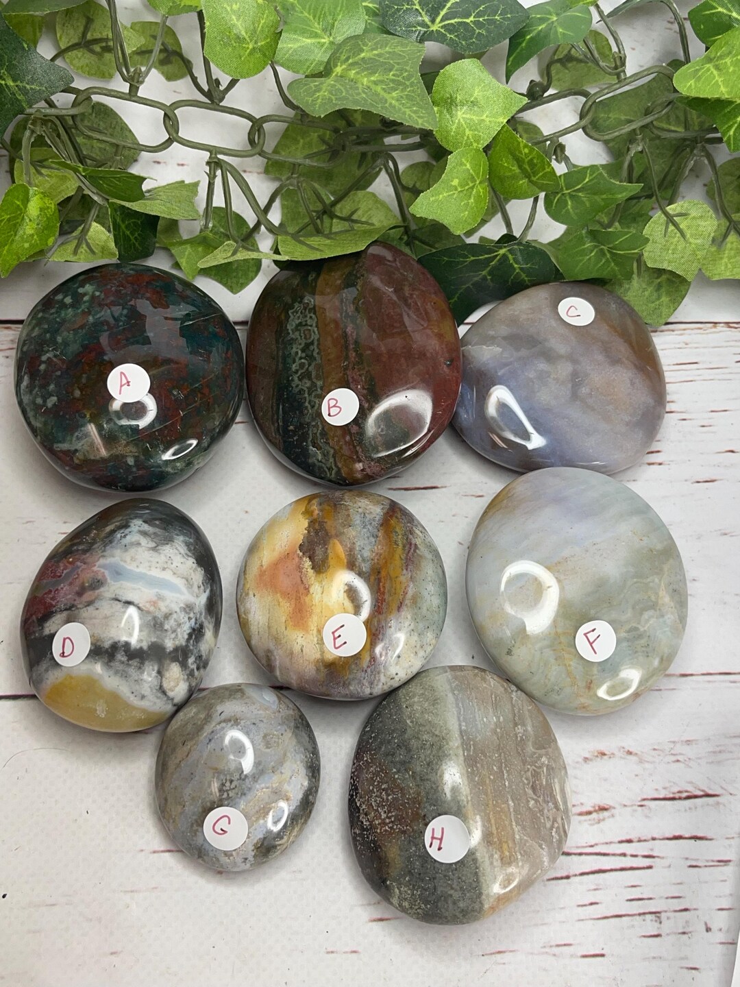 Sea Jasper Palm Stones – Choice of Stone - Etsy