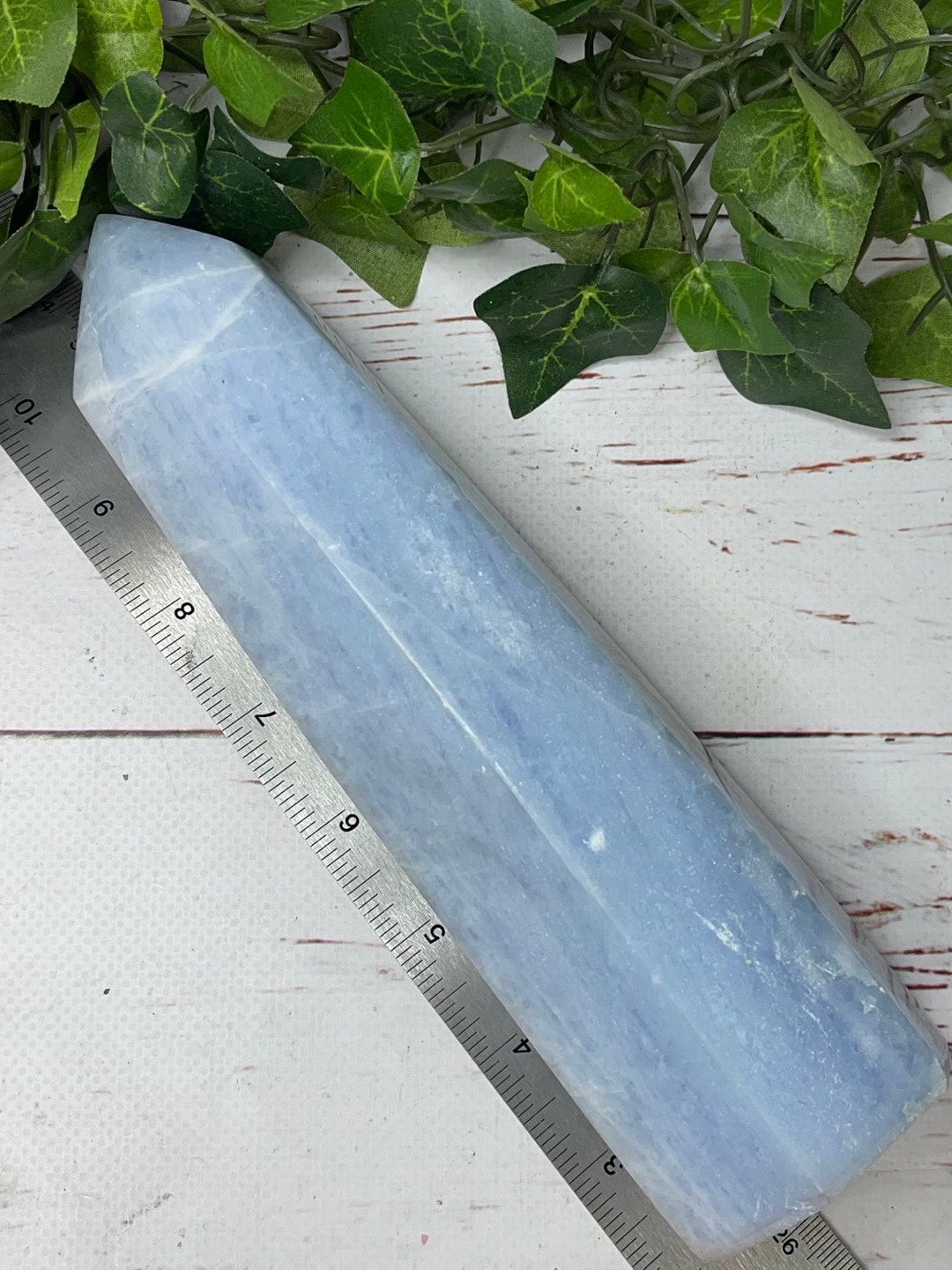 Blue Calcite Large Tower, Large Crystal Tower, Large Blue Crystal Tower ...