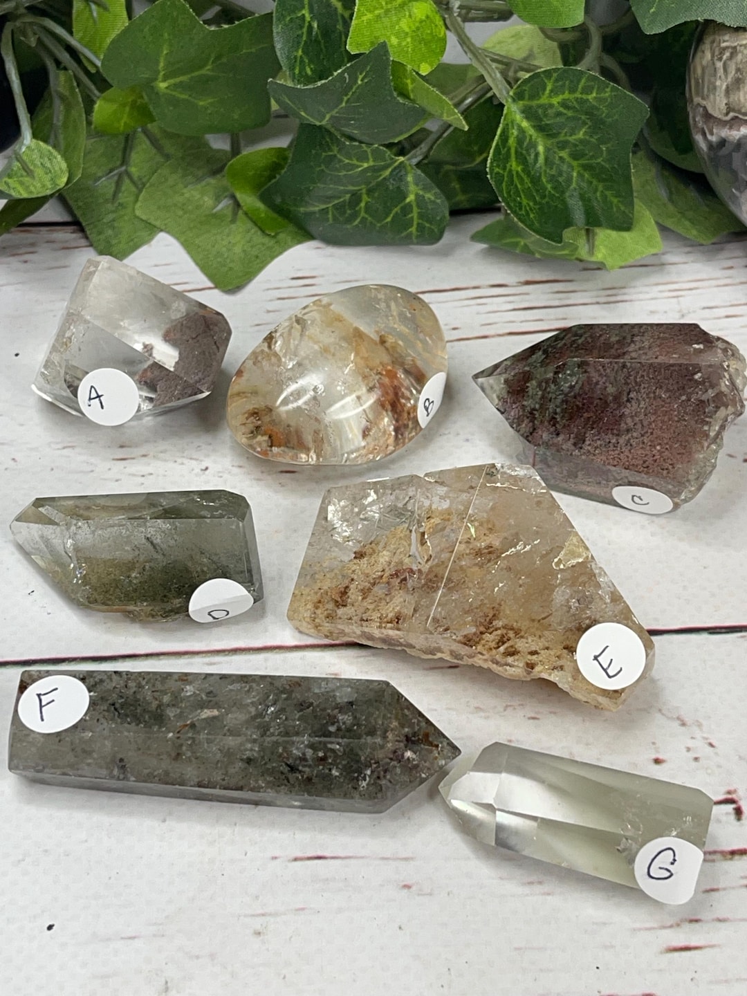 Choice of Small Garden Quartz Freeforms – Unique Natural Inclusions - Etsy