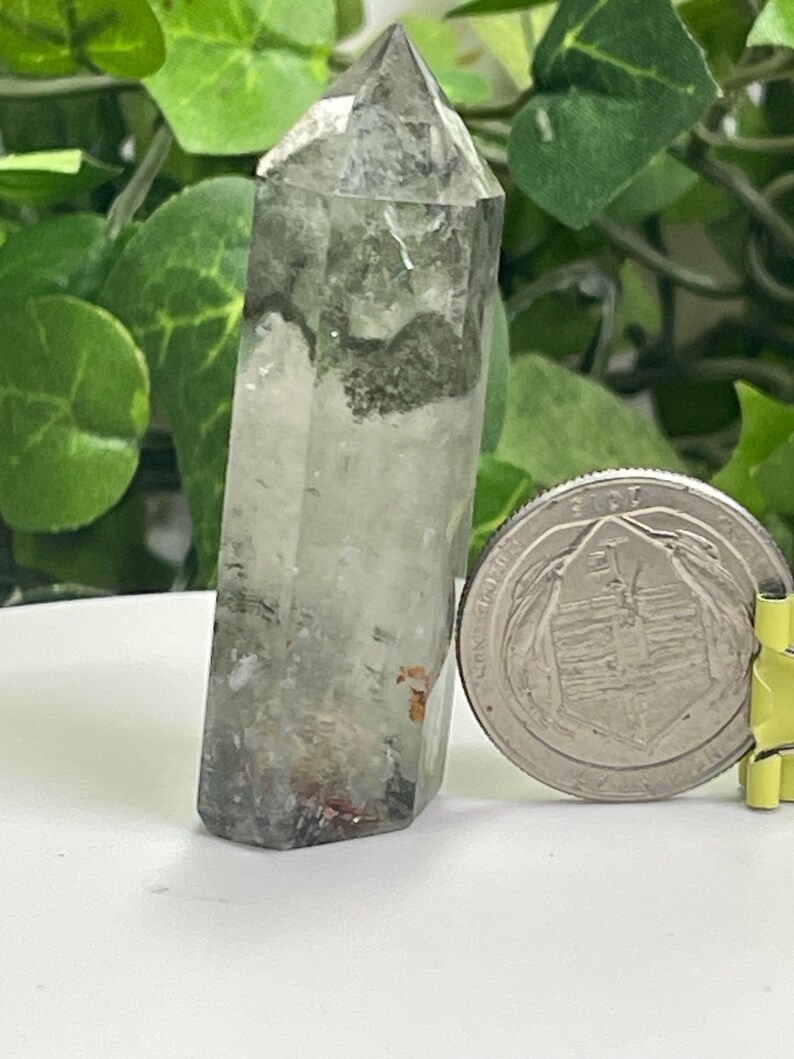 Garden Quartz Point – 1.0 Oz Polished Quartz Tower – 55mm Natural ...