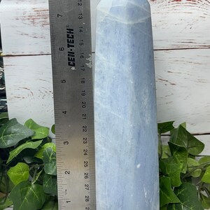 Blue Calcite Large Tower, Large Crystal Tower, Large Blue Crystal Tower ...