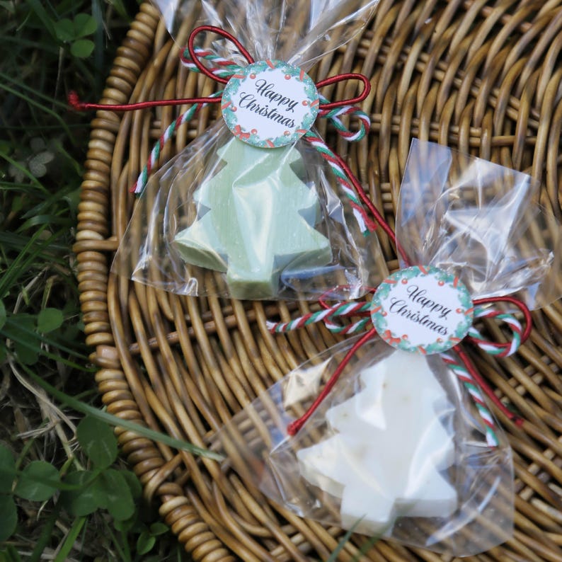 Christmas Heart Soap Favors,pine Tree Soap, Mini Soap Bars, 2025 ...