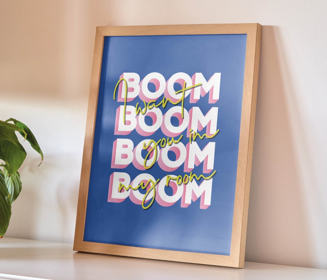 VENGABOYS BOOM Colourful Poster Typography Home Interior Modern Print ...