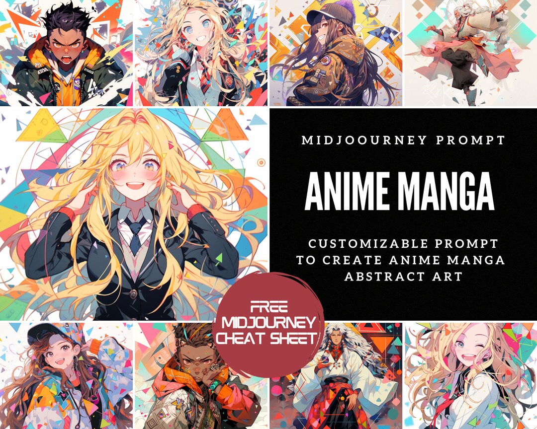 Best Midjourney Prompt of Anime Manga Style Characters Prompt Abstract ...