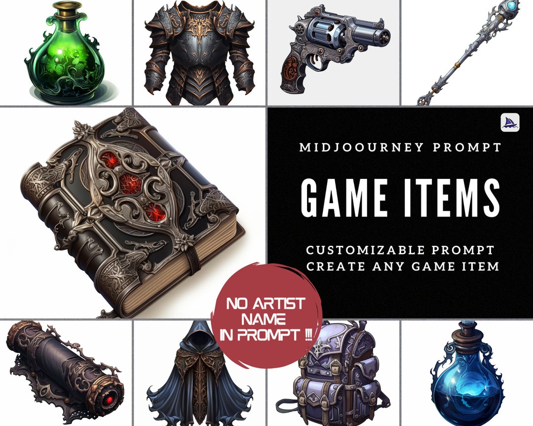 Game Items Prompts Midjourney Best Prompts for Game Creators AI ...