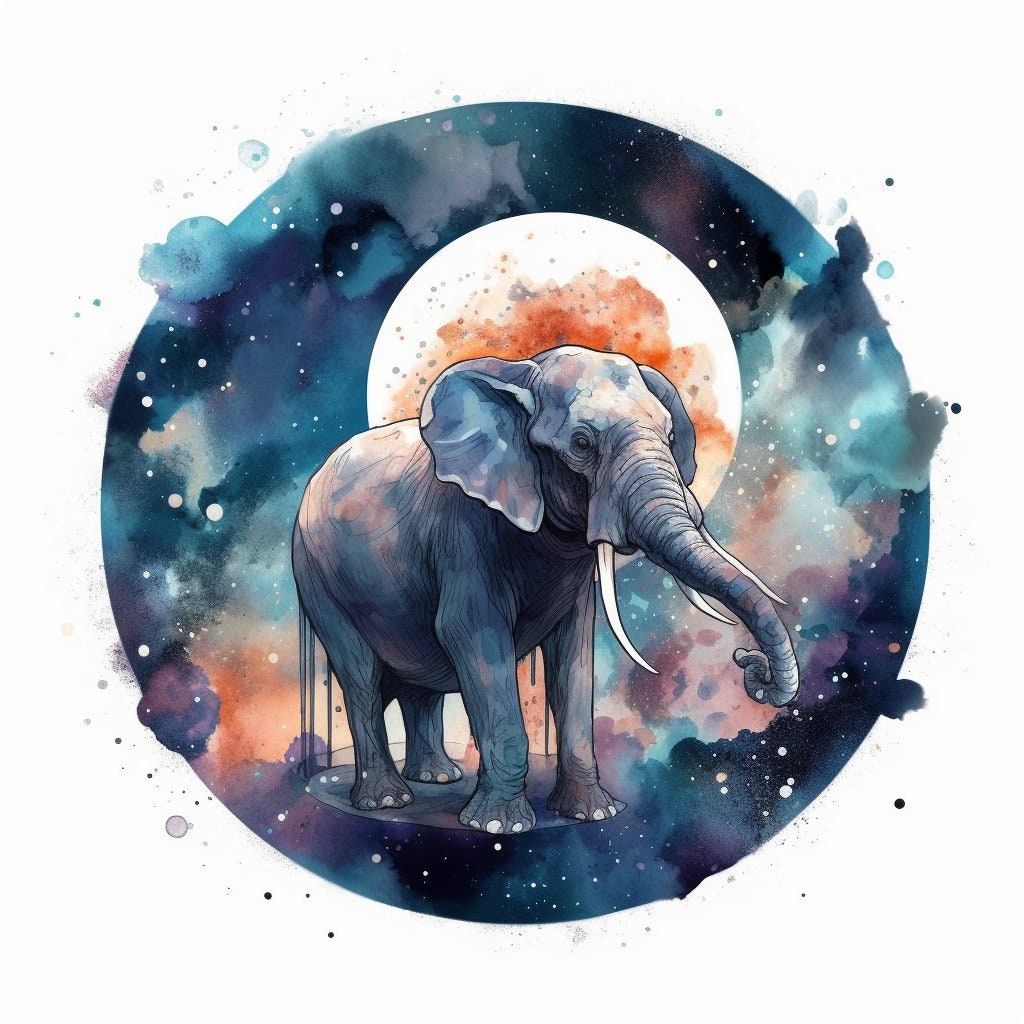 Vector Designs of Animals in Nebula Galactic Art Best Midjourney Prompt ...