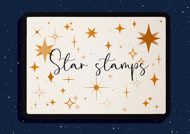 Star Stamps Procreate Ancientwhale - Etsy