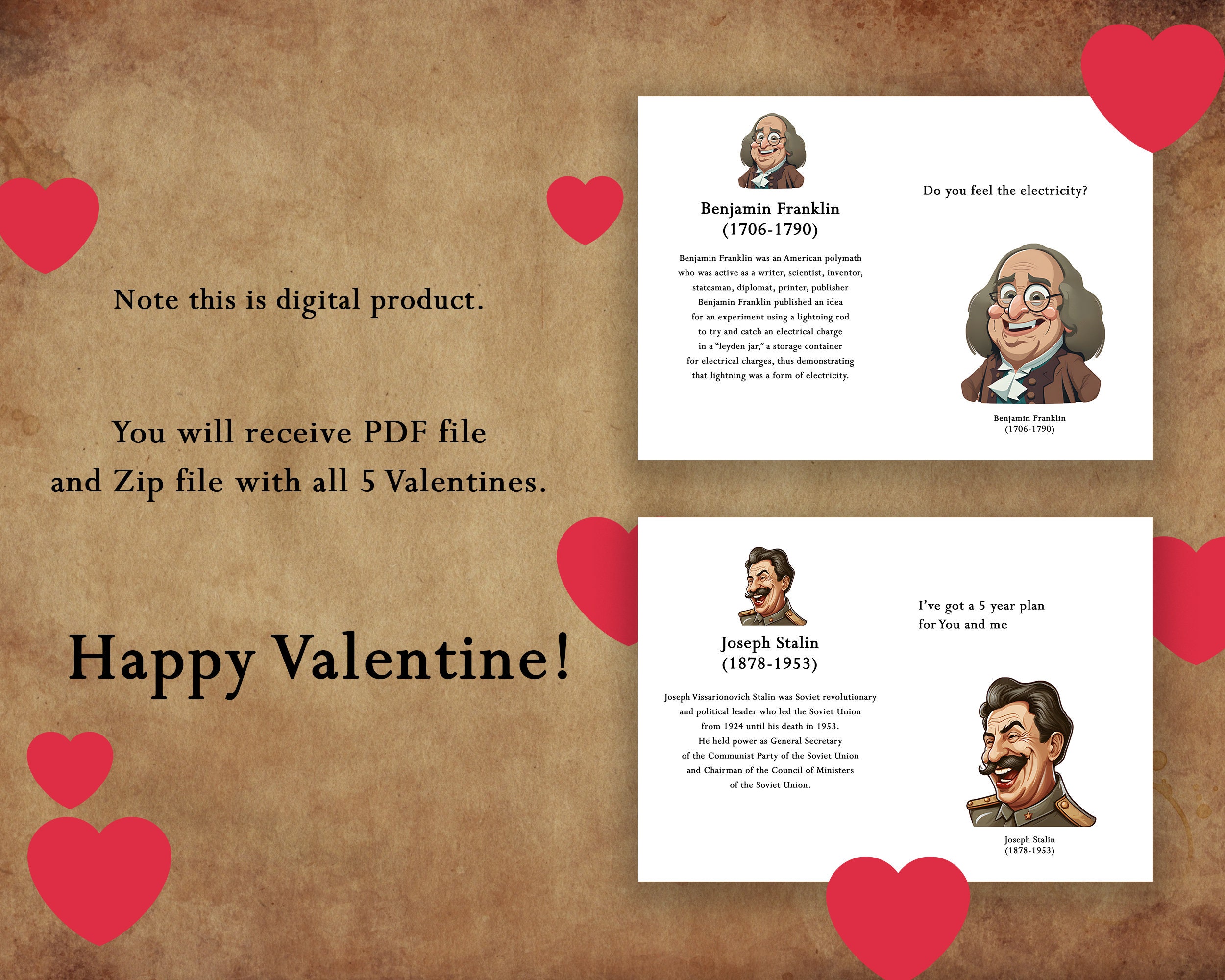 DIGITAL DOWNLOAD Printable History Funny Valentines Marie Antoinette ...