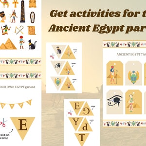Ancient Egypt Gods Printable Mythology Games Pack; Fun Activity for ...