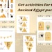 Ancient Egypt Gods Printable Mythology Games Pack; Fun Activity for ...