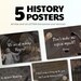 Printable Funny and Inspiring History Teacher Posters; Dark Aesthetic ...