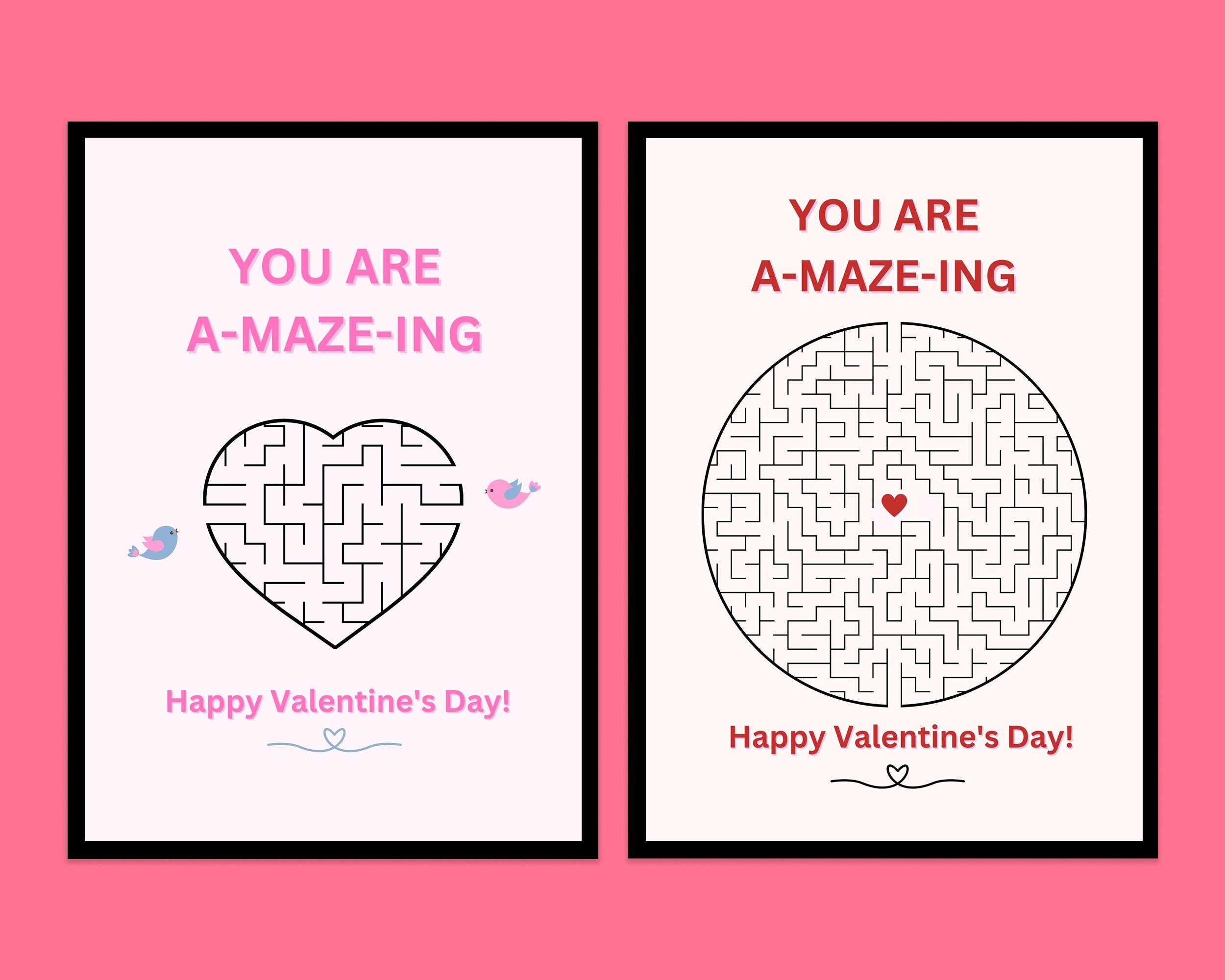 Printable Valentine's Day Activity Cards! Digital Download I Material ...