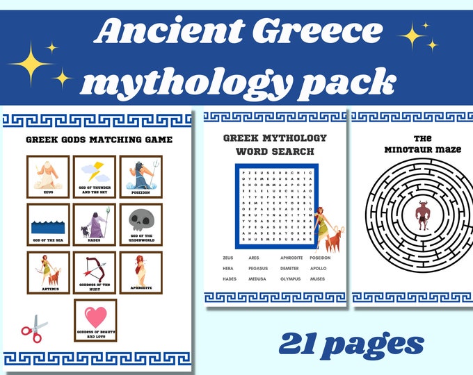 Greece I Spy Printable Games. 5 Different Sheets Easier to Harder ...