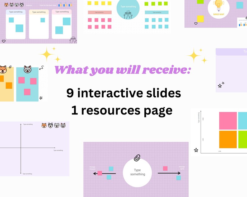 Cute Interactive Jamboard Template; Jamboard Template; Interactive ...