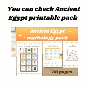 Printable Ancient Egypt Maze Pack; Ancient Egypt Party Activity; Lesson ...
