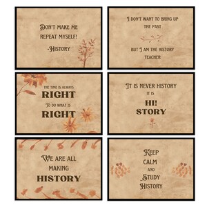 Printable Funny and Inspiring History Teacher Posters; History ...